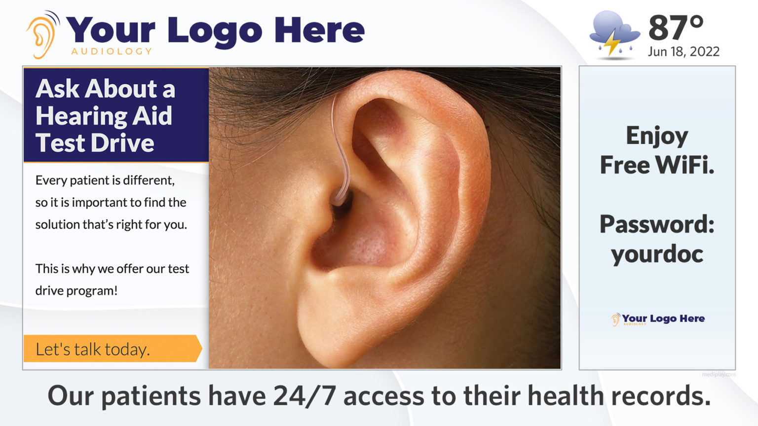 Audiology Waiting Room Patient Education - Mediplay